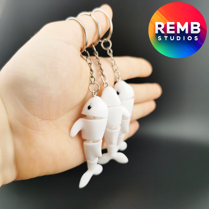 3D Printable Flexi Beluga Whale Remb Studios, STL file for 3D printing, STL print files, Print ...